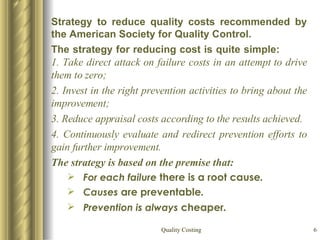 Qualty Costing | PPT