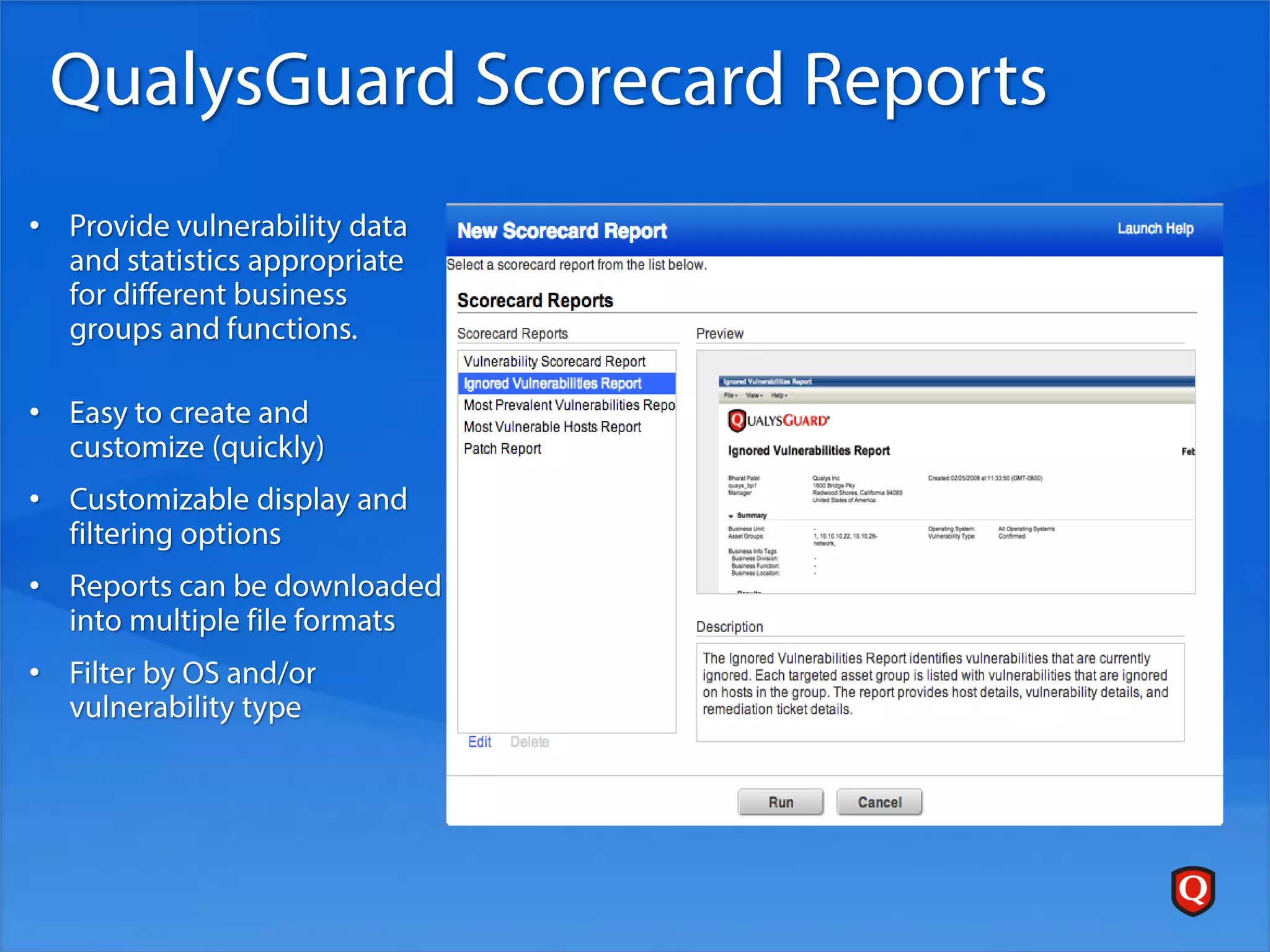 QualysGuard InfoDay 2014 - Vulnerability management | PPT