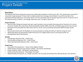 Quander Road Outfall and Stream Restoration | PPT