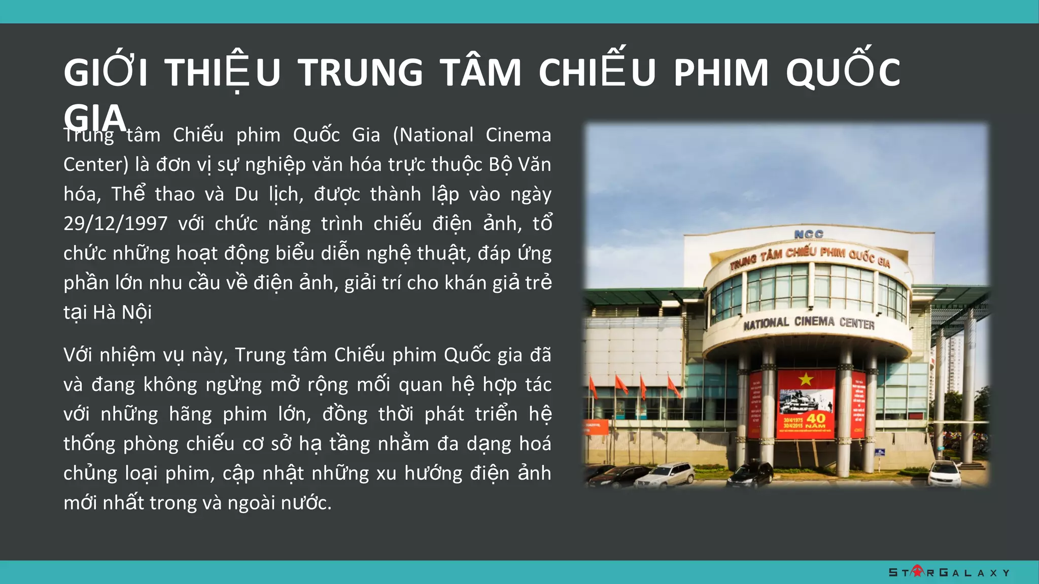 Quảng cáo tại trung tâm chiếu phim quốc | PPT