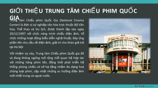 Quảng cáo tại trung tâm chiếu phim quốc | PPT
