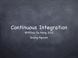 CI for Continuous Software Development | PPT