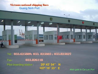 Quang ninh port's presentation | PPT