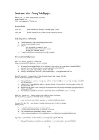 Quang Vinh Nguyen's cv | PDF