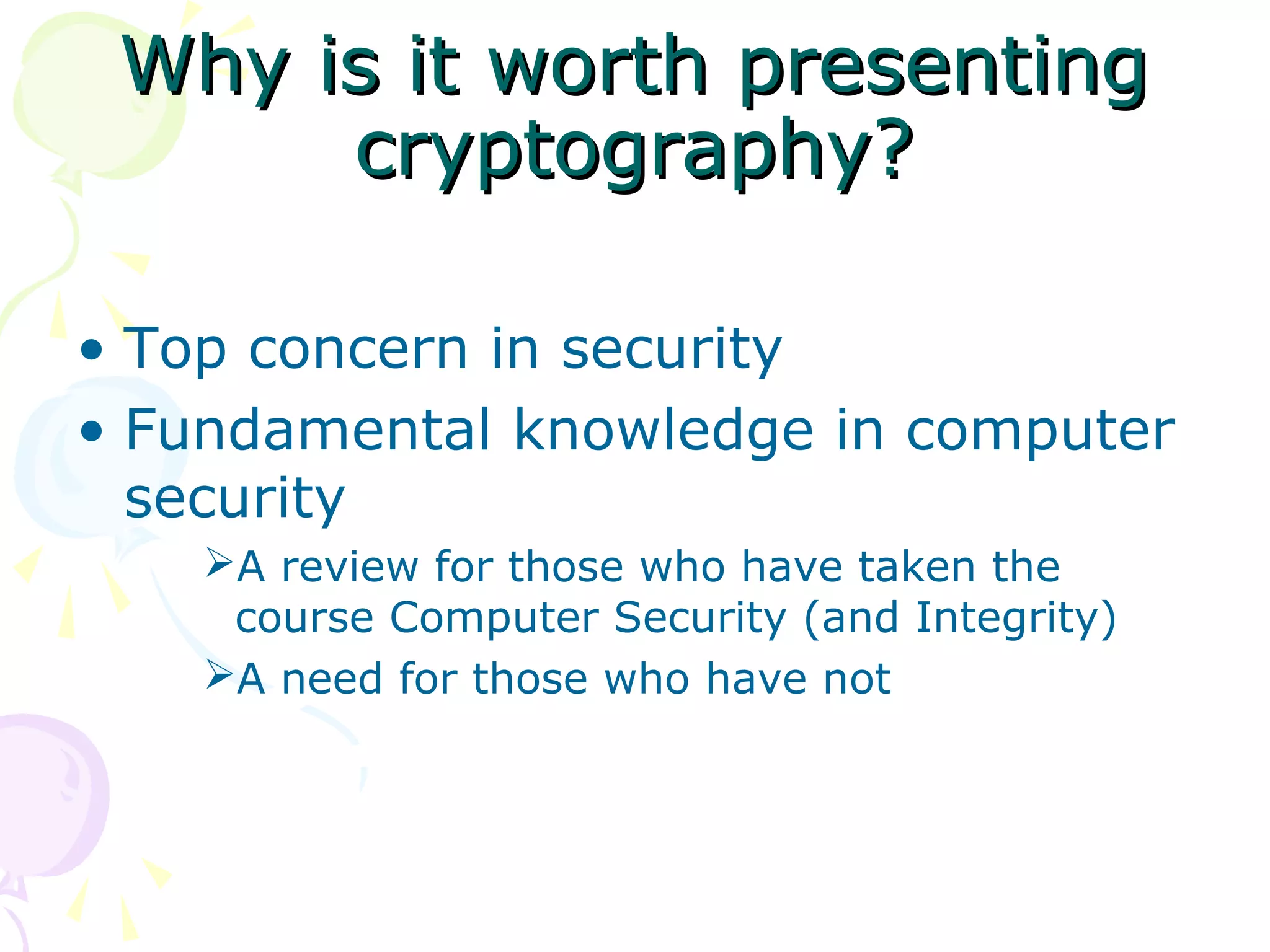 Quan nguyen symmetric versus asymmetric cryptography | PPT