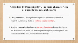 Quantitative paradigm in research | PPTX
