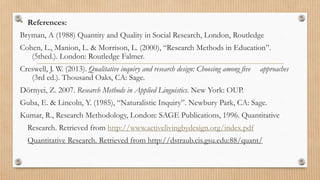 Quantitative paradigm in research | PPTX