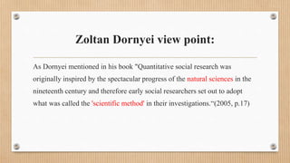 Quantitative paradigm in research | PPTX