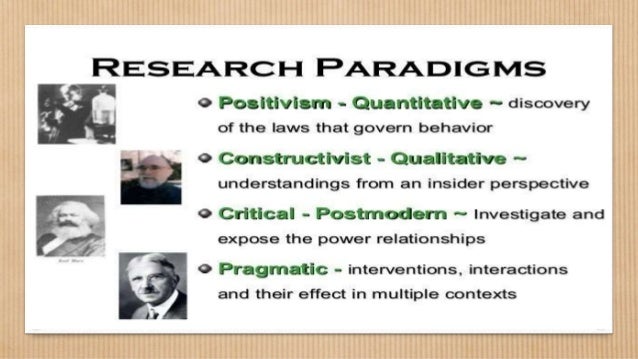 Quantitative paradigm in research
