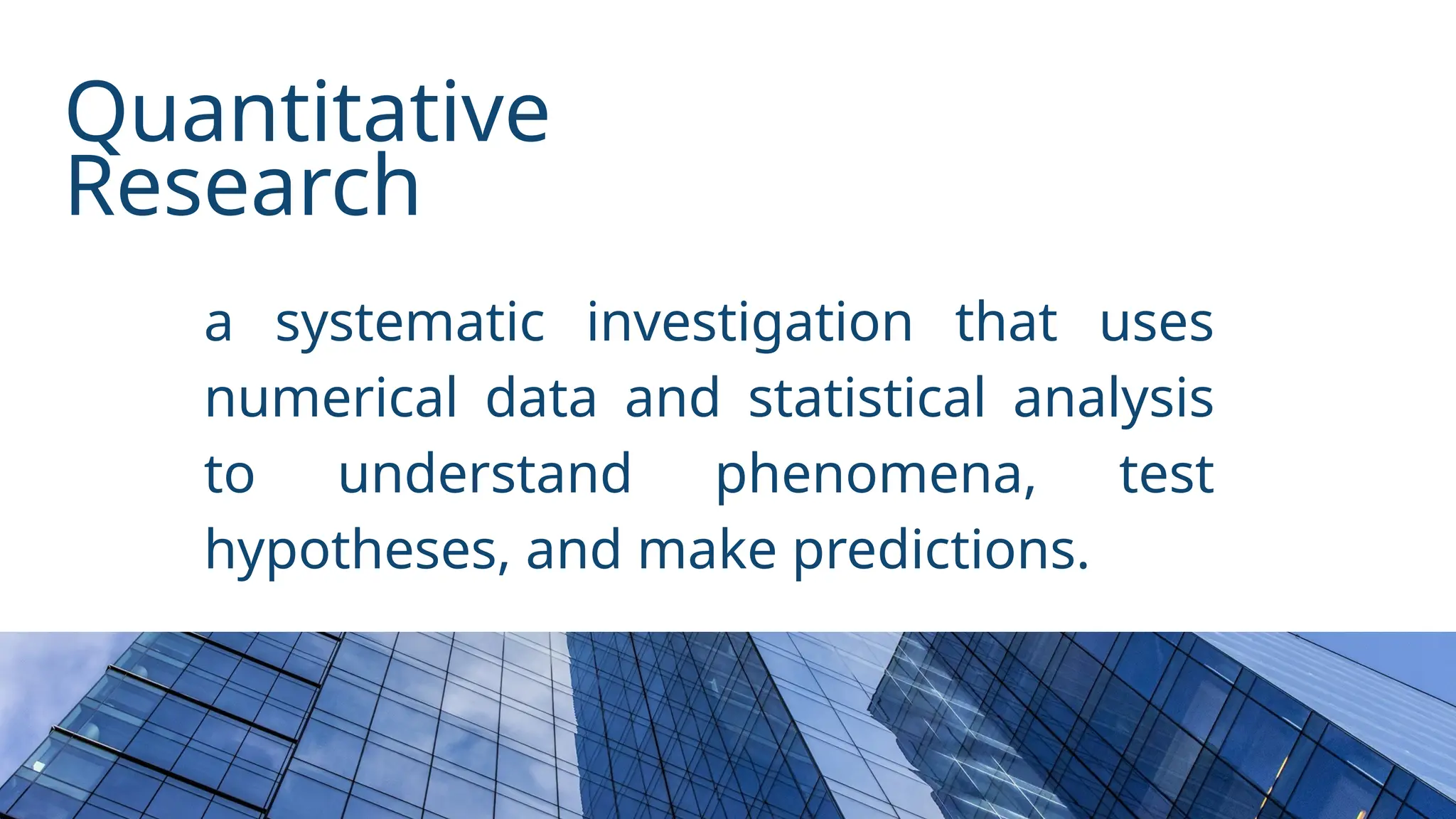 Quantitative research and socially social science | PPTX