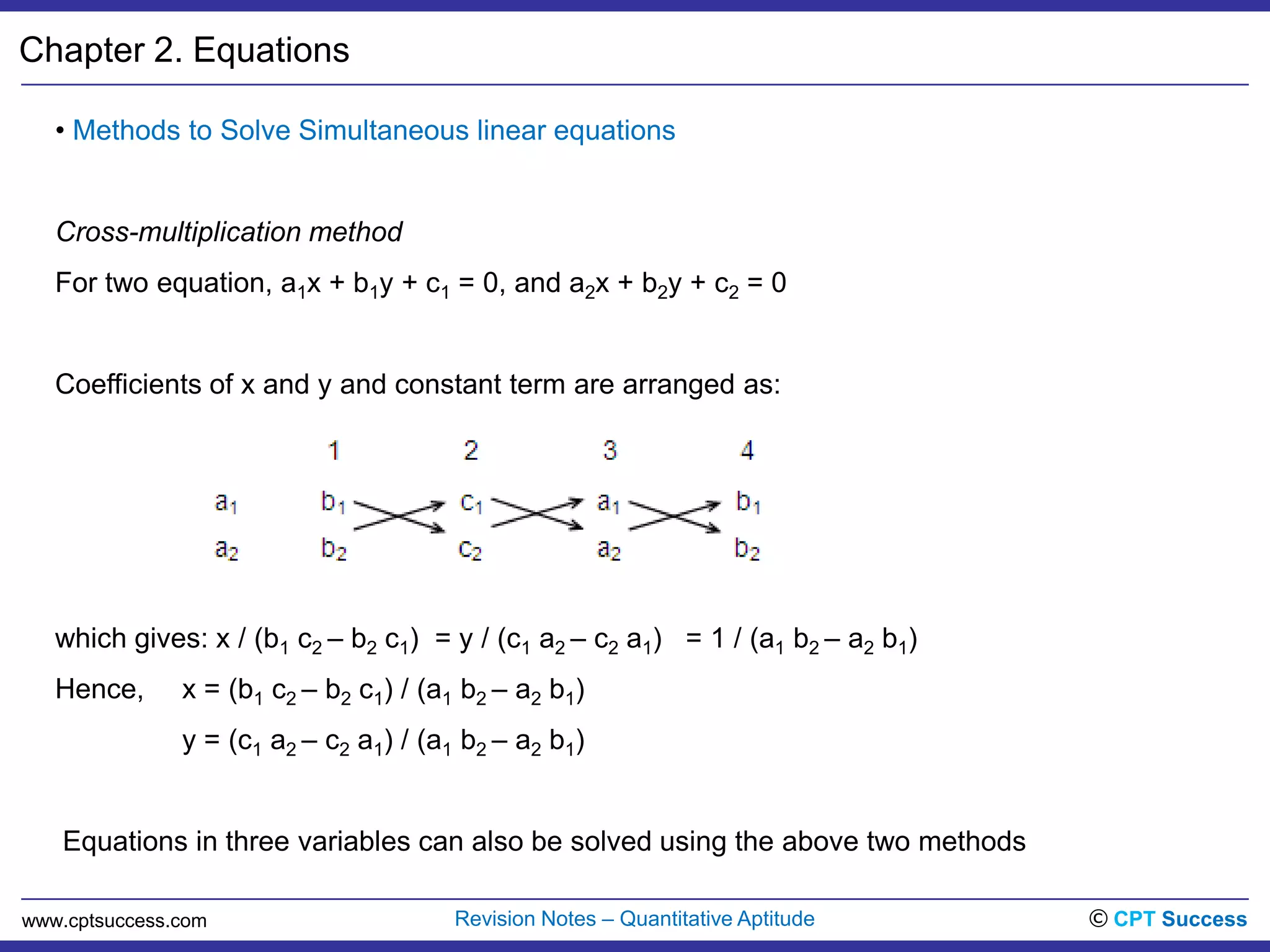 Quant02. Equations | PPT