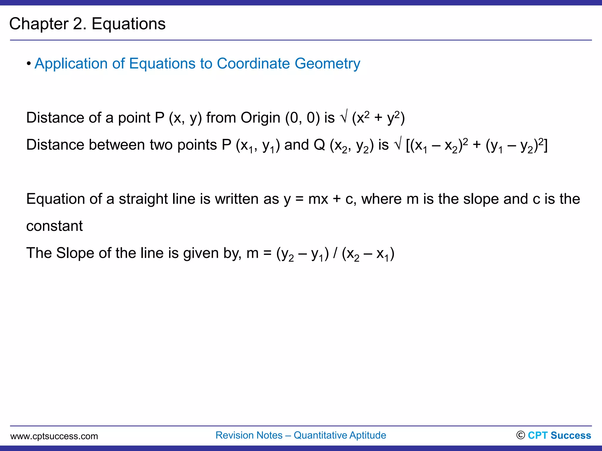 Quant02. Equations | PPT
