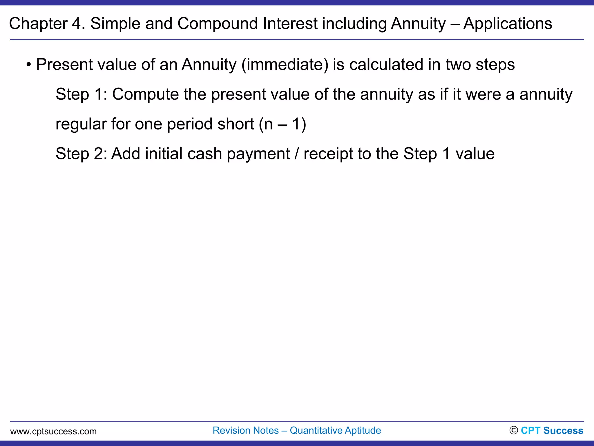 Quant04. Simple and Compound Interest Including Annuity – Applications ...