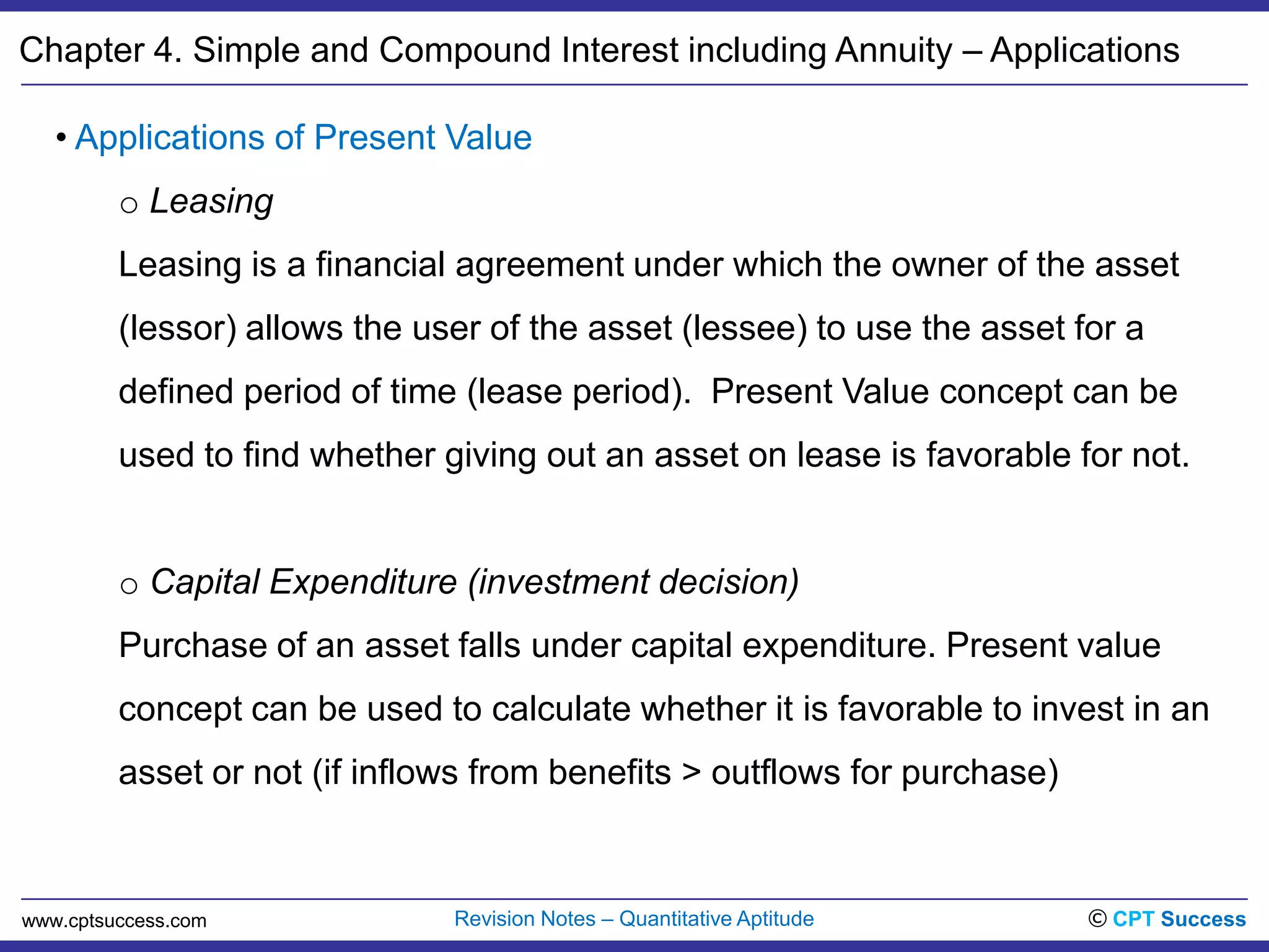 Quant04. Simple and Compound Interest Including Annuity – Applications ...