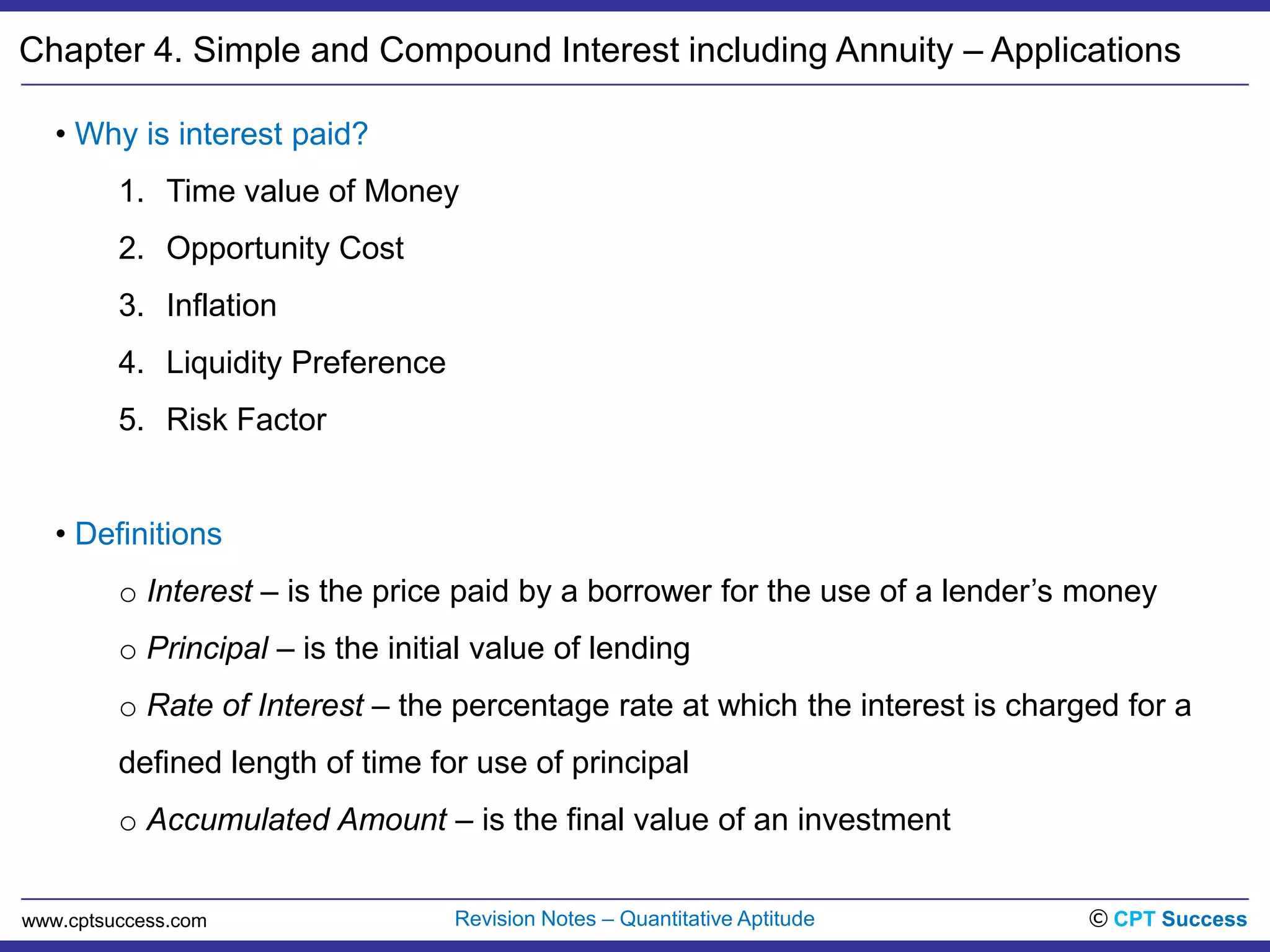 Quant04. Simple and Compound Interest Including Annuity – Applications ...