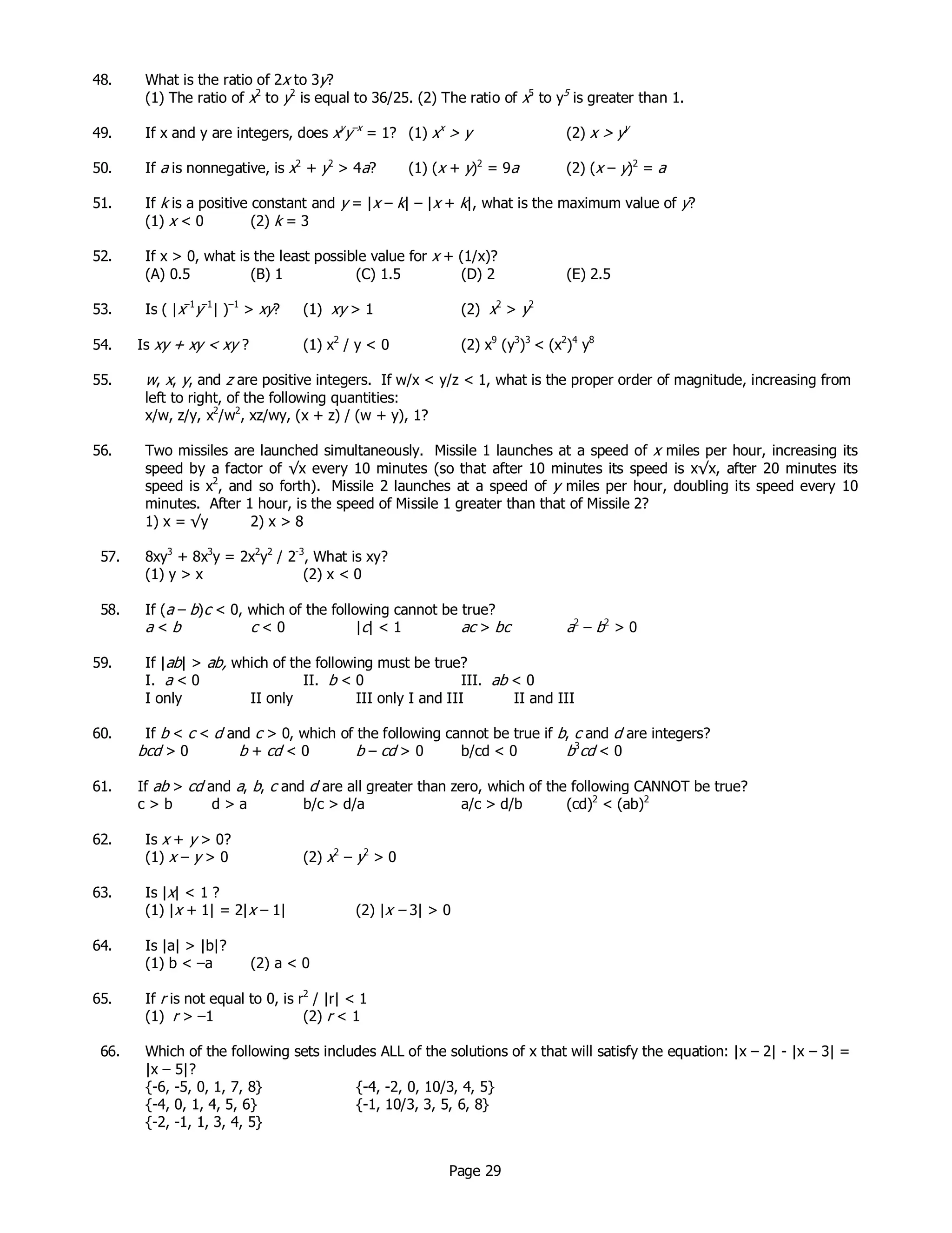 Gmat Quant 700 to 800 level questions | PDF