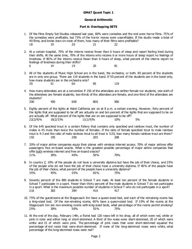 Gmat Quant 700 to 800 level questions