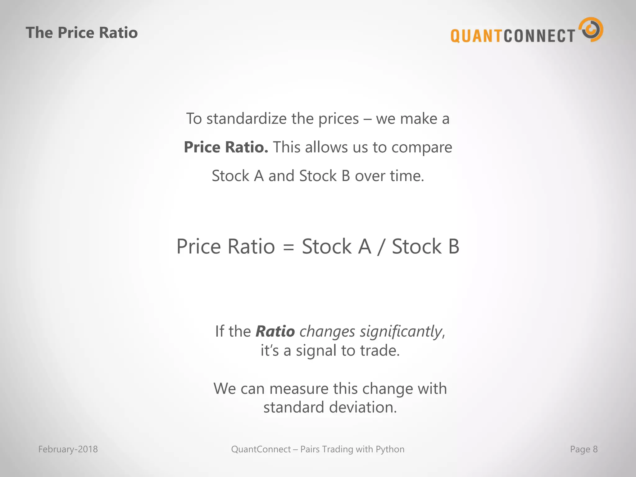 QuantConnect - Introduction to Pairs Trading | PDF