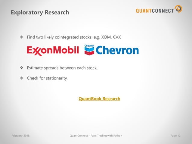 QuantConnect - Introduction to Pairs Trading | PPT