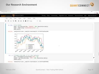 QuantConnect - Introduction to Pairs Trading | PPT
