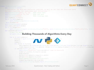 QuantConnect - Introduction to Pairs Trading | PPT