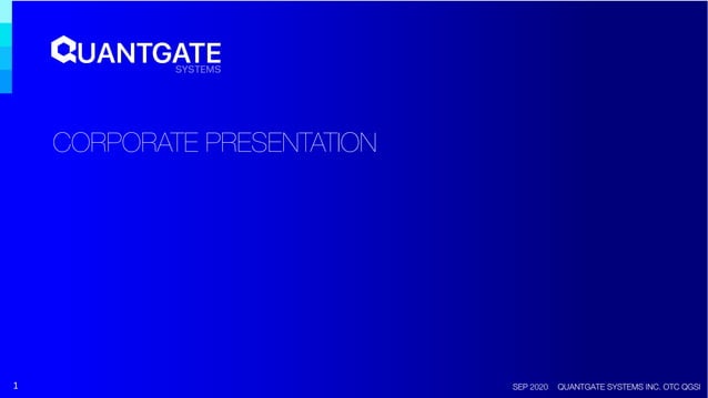 Quant Gate Corporate Deck | PPT