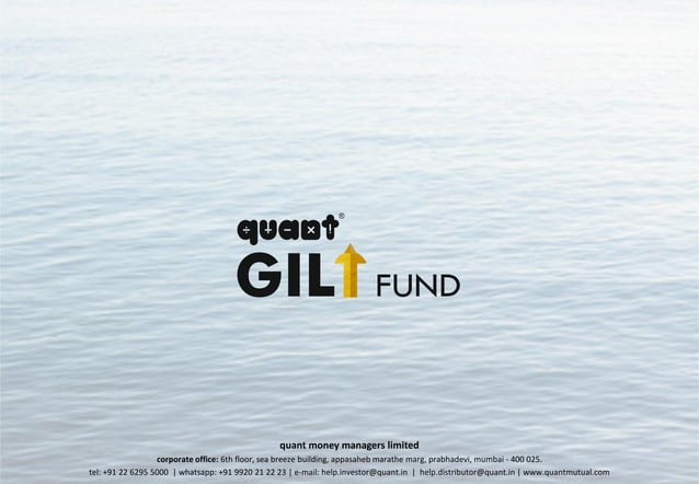 quant_Gilt_Fund_Presentation PPT GOVERMENT | PPT