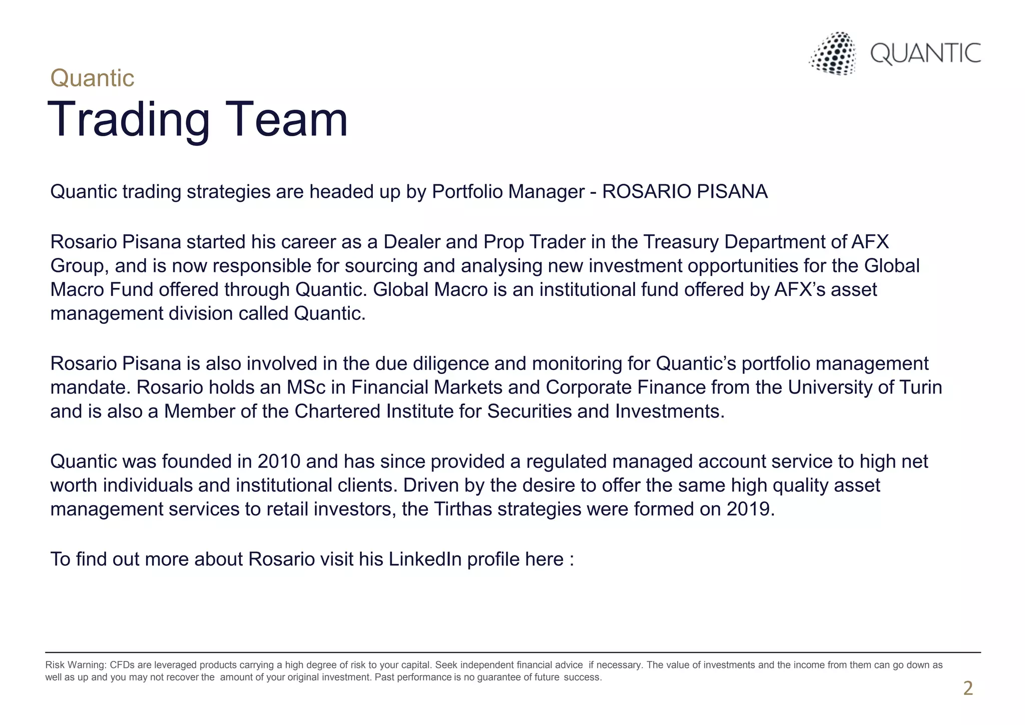 Quantic - key personnel | PPTX