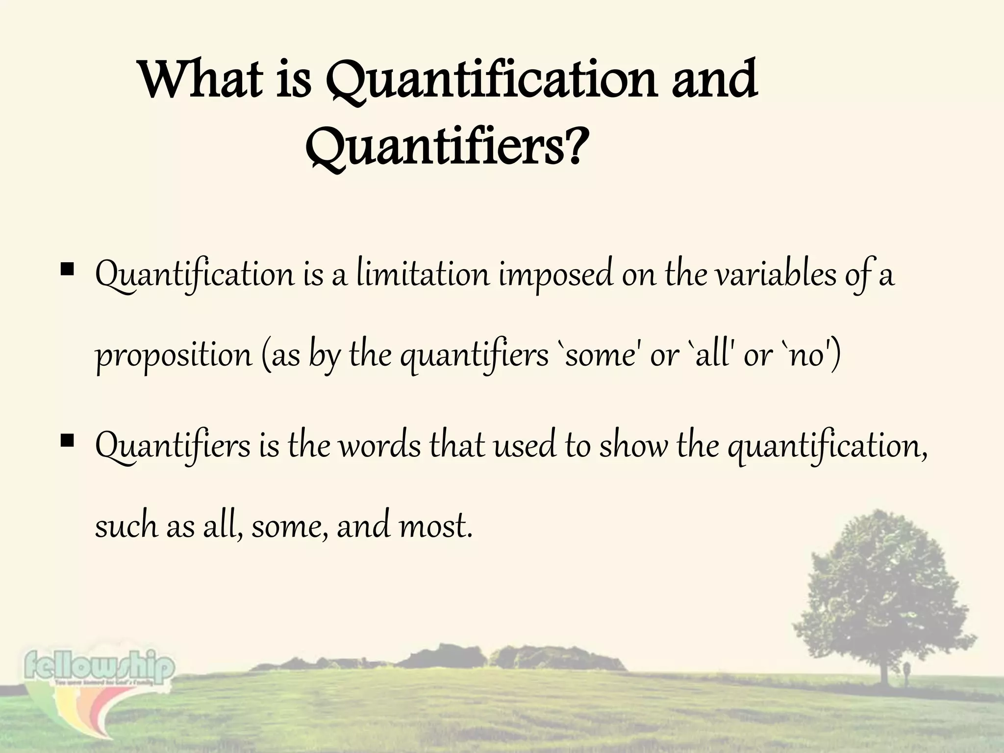 Quantification | PPTX