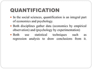 Quantification in social research | PPTX