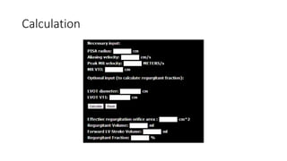 Quantification of mitral regurgitation by PISA | PPTX