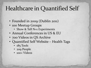 Quantified Self & Personal Healthcare | PPTX | Diabetes | Diseases and ...