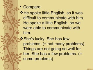 Quantifier much many little few | PPT