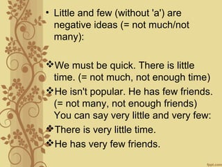 Quantifier much many little few | PPT