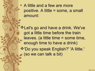 Quantifier much many little few | PPT