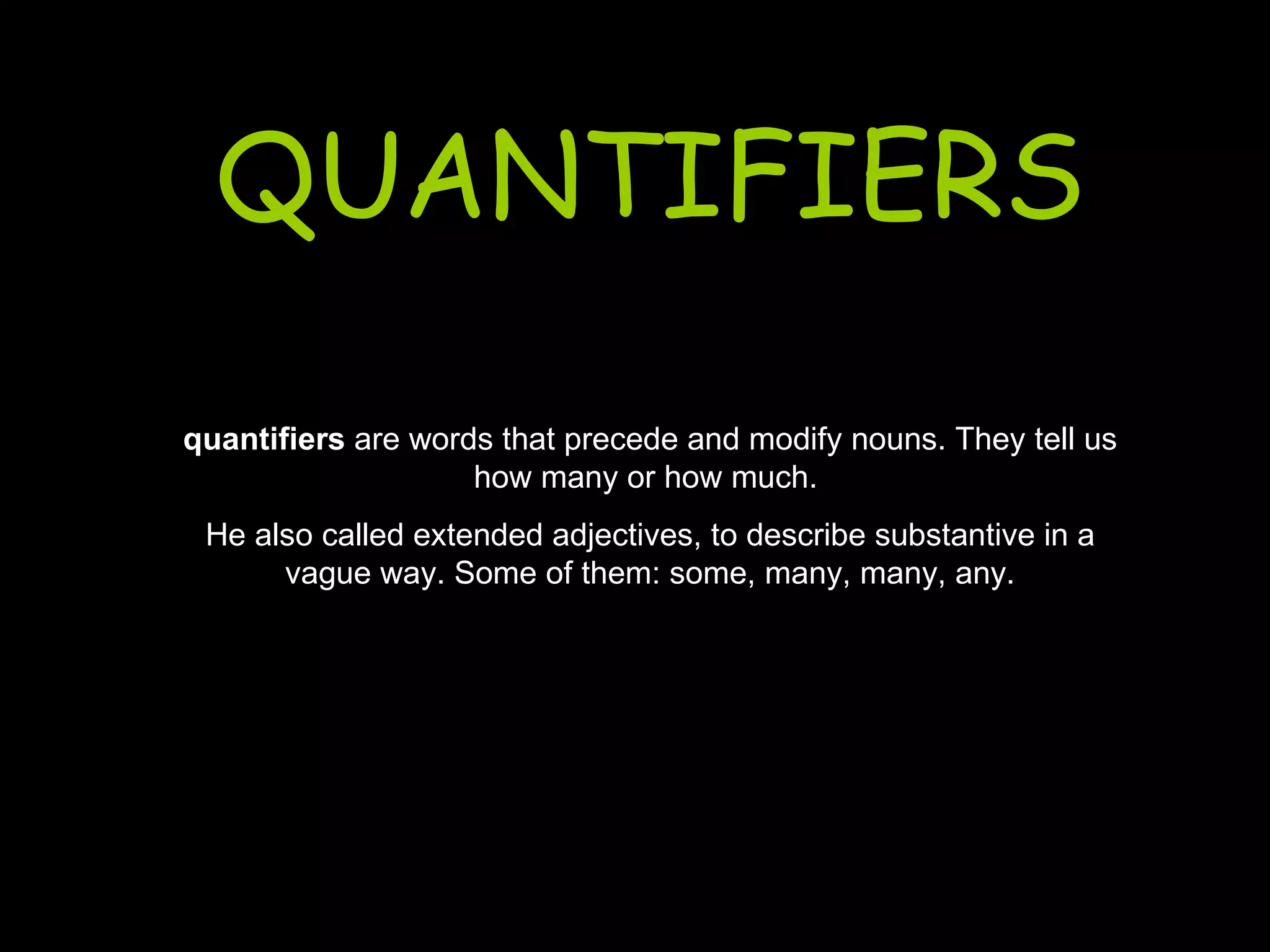 Quantifiers | PPT