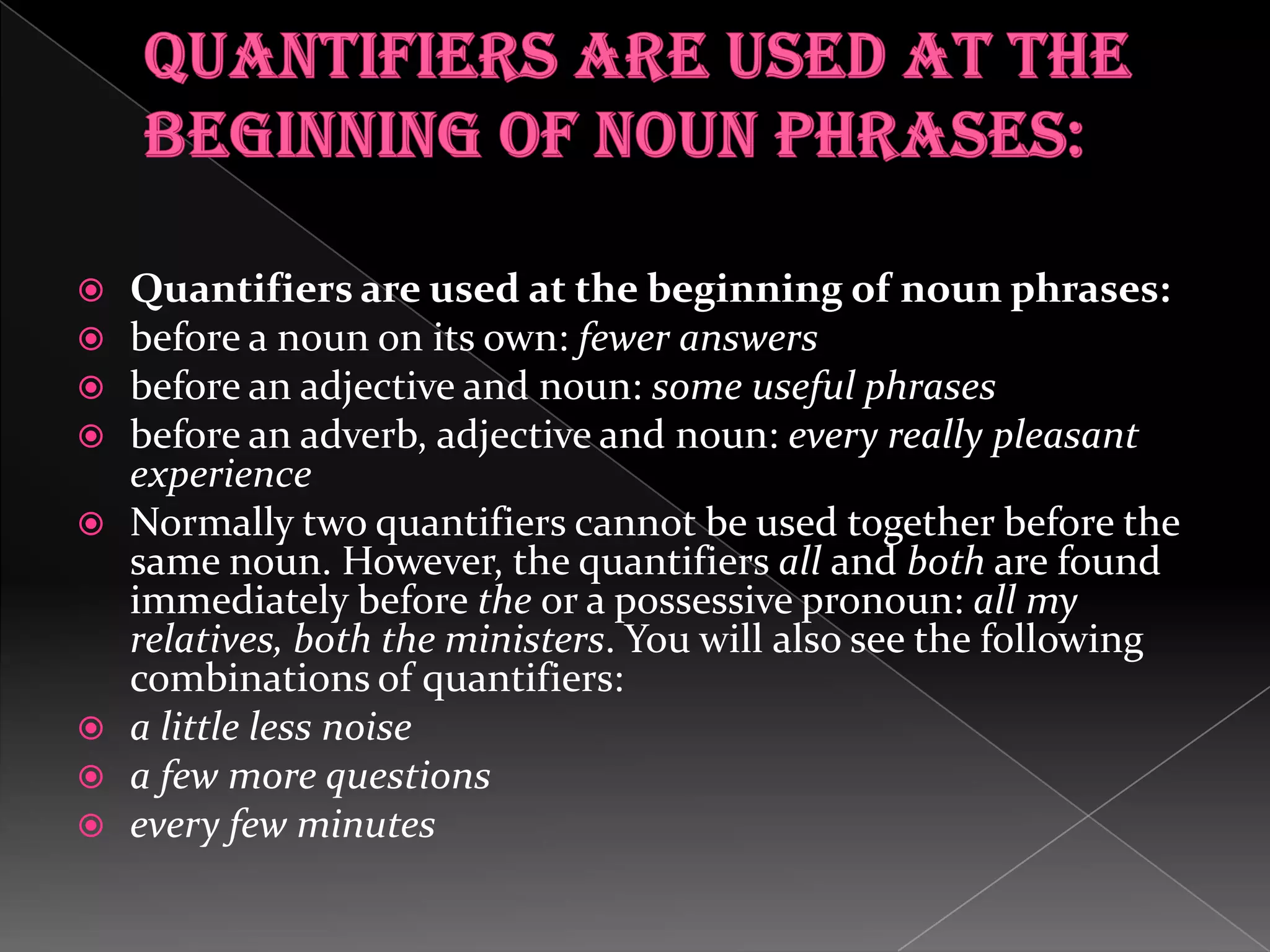 Quantifiers | PPT