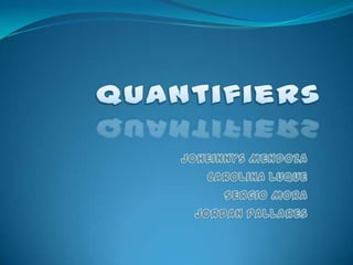 Quantifiers | PPTX