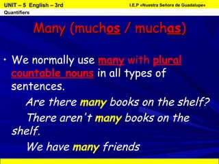 Quantifiers 3ro | PPT