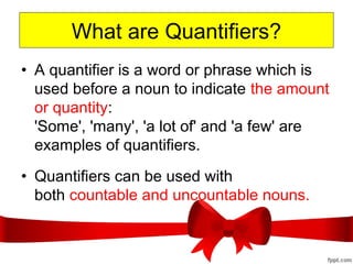 Quantifiers | PPT