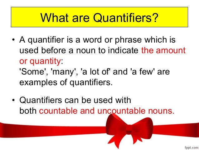 Quantifiers