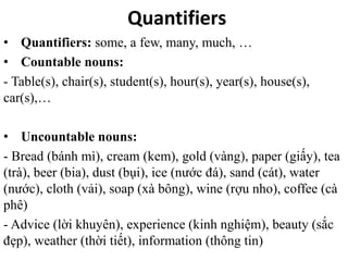 Quantifiers | PPTX