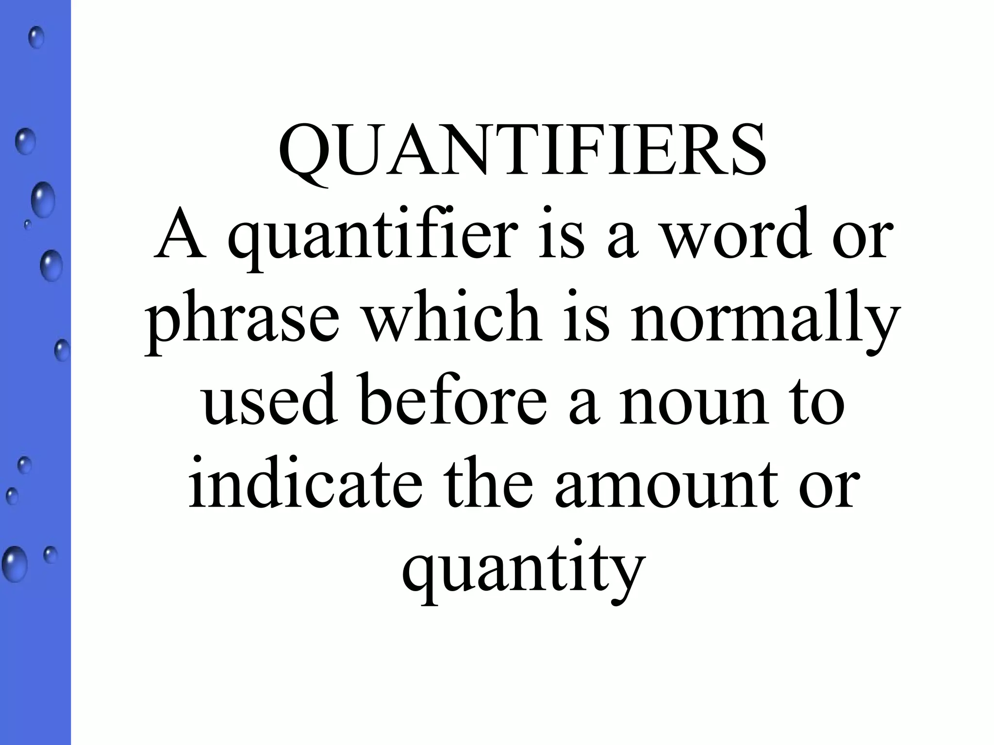 Quantifiers | ODP