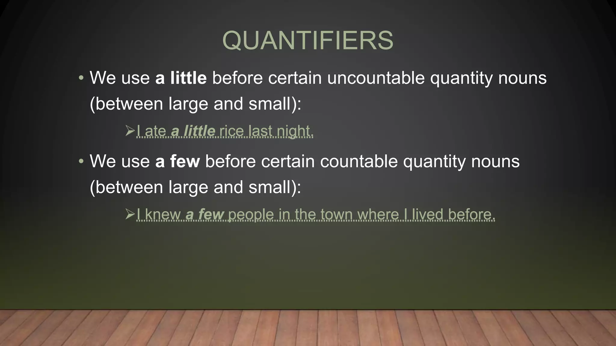 Quantifiers | PPTX