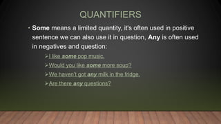 Quantifiers | PPTX
