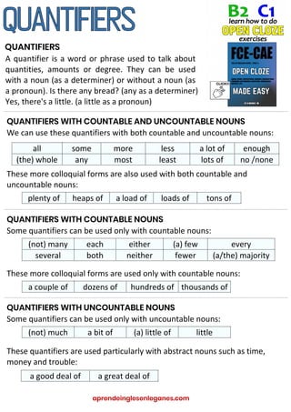QUANTIFIERS | PDF