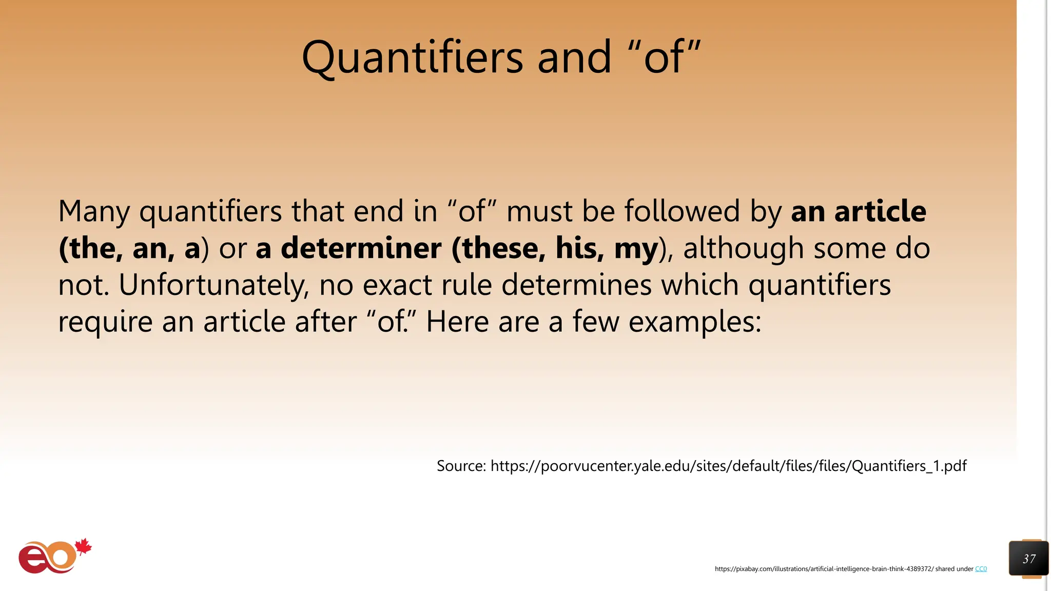 Quantifiers.pptx | Online Education | Education