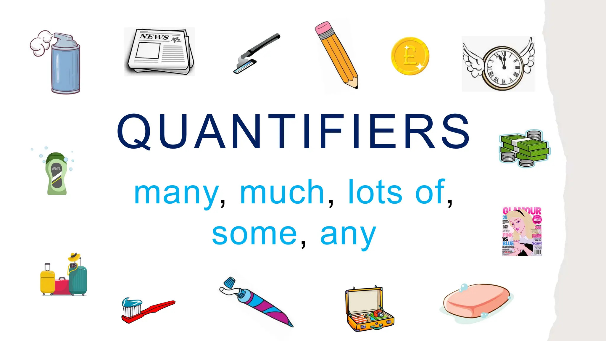 Quantifiers, many, much, lots of, some any | PPTX