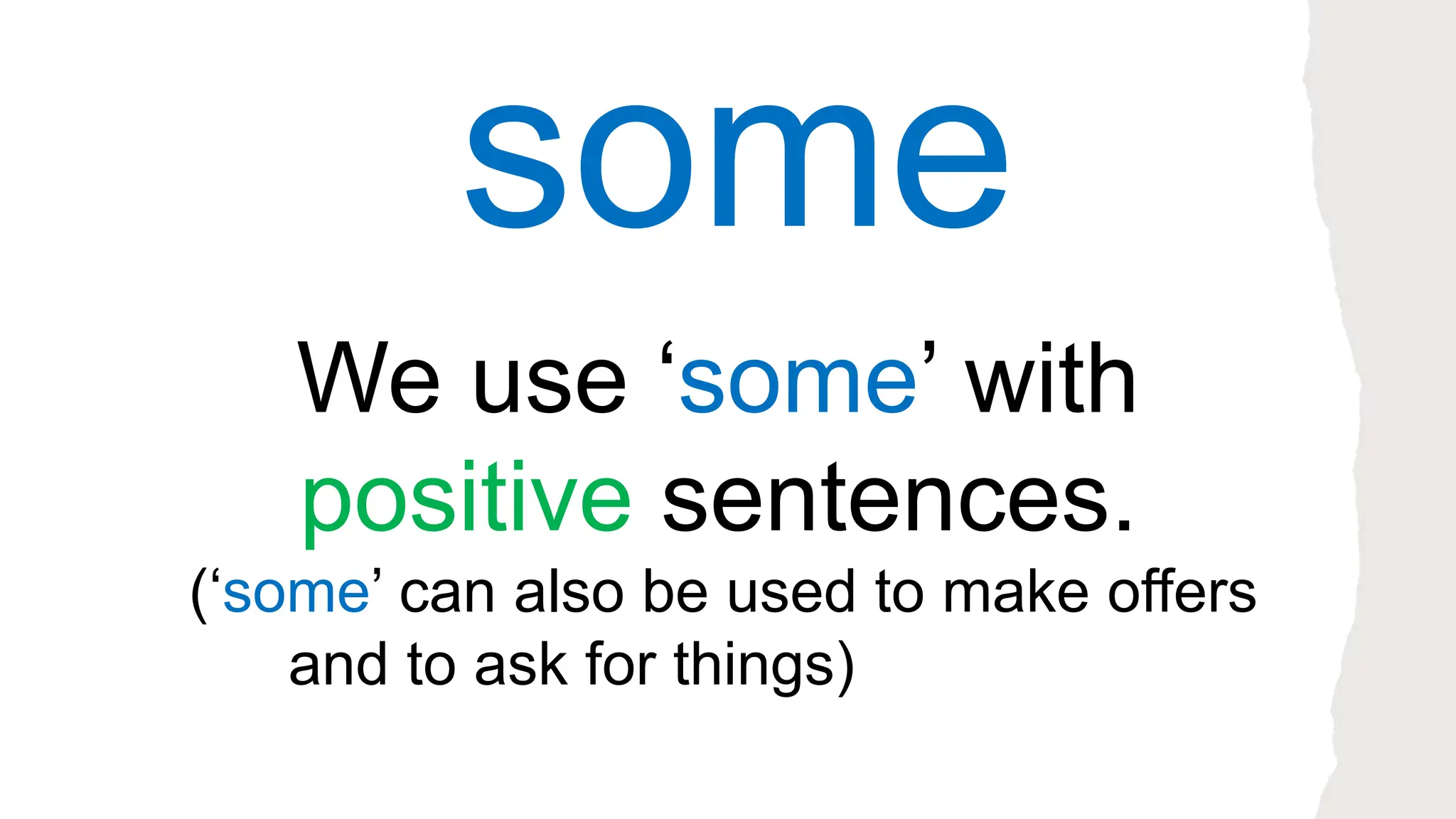 Quantifiers, many, much, lots of, some any | PPTX