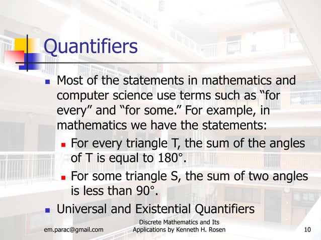DISCRTE STRUCTURES CSY1-QUANTIFIERS.pptx | Programming Languages | Computing